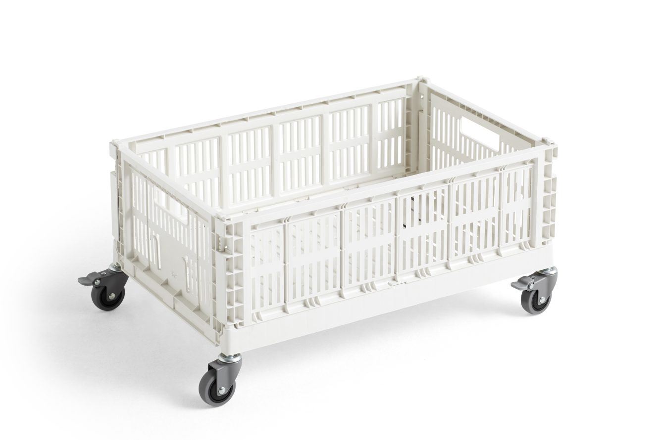 HAY Color Kistenräder, 4er-Set, groß – Grau